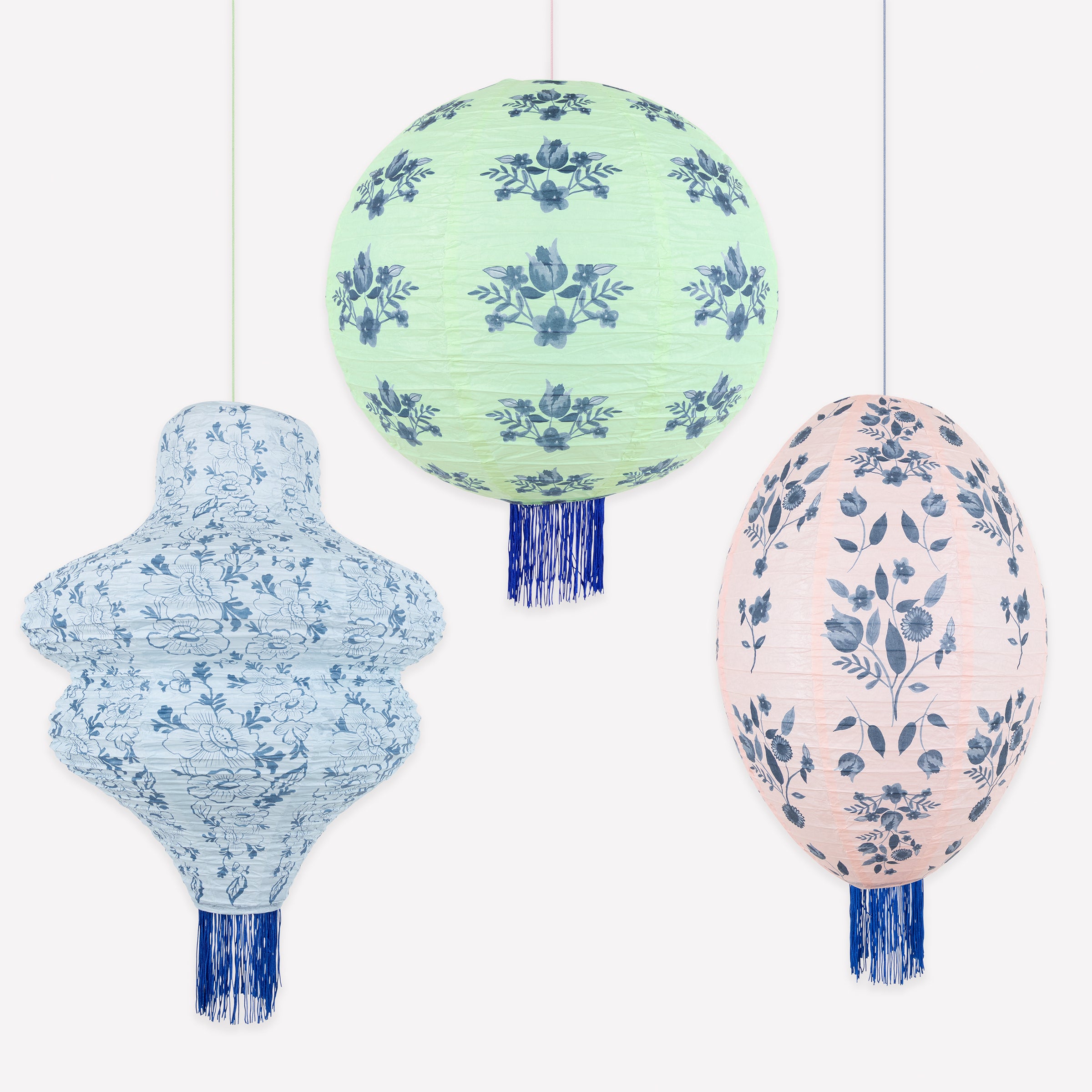 Three Pastel Paper Lanterns – Meri Meri