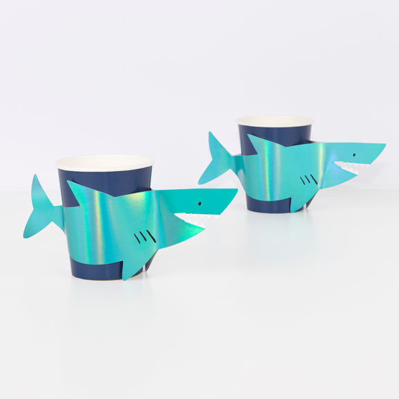 Shark Party Cups – Meri Meri