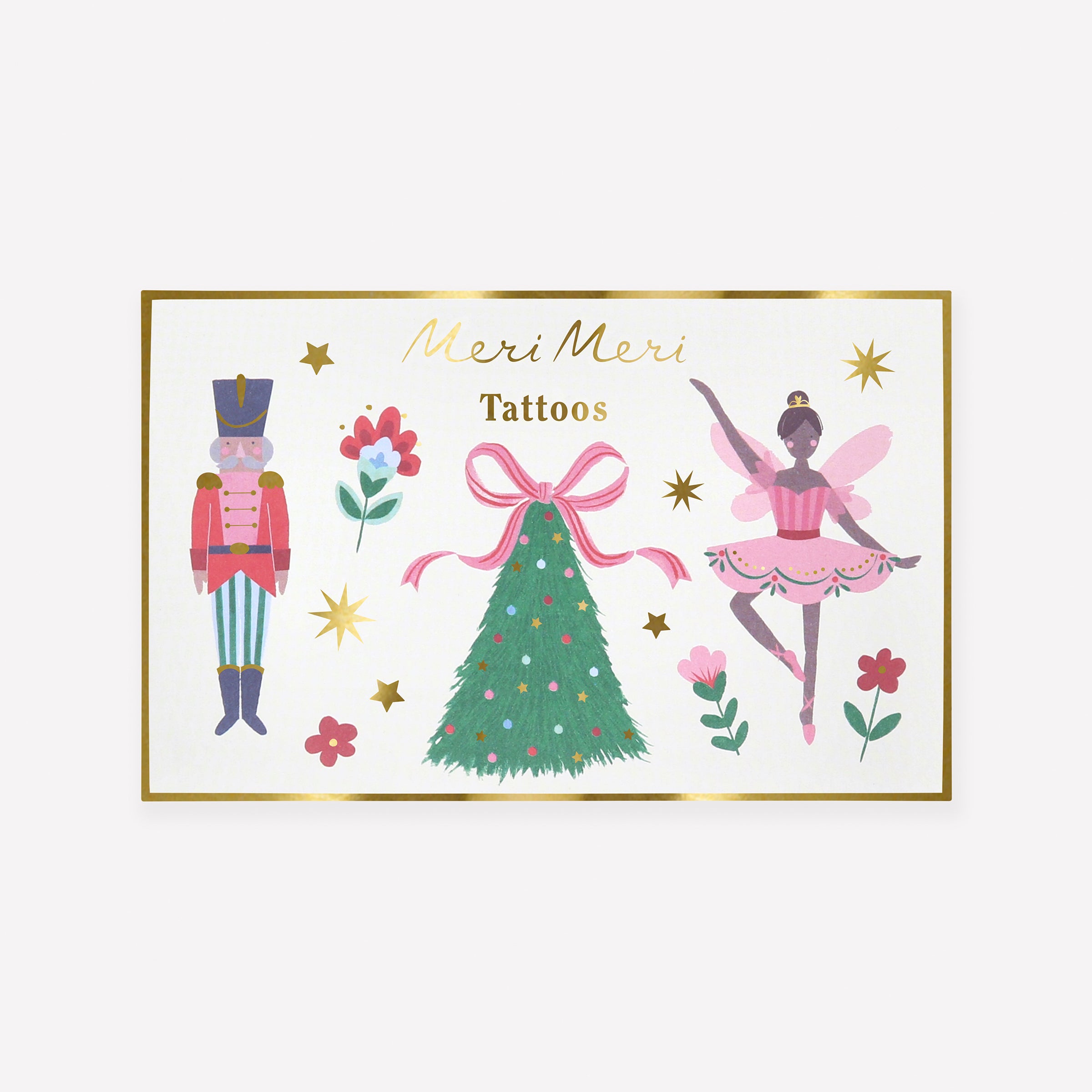 Nutcracker Ballet Christmas Temporary Tattoos – Meri Meri