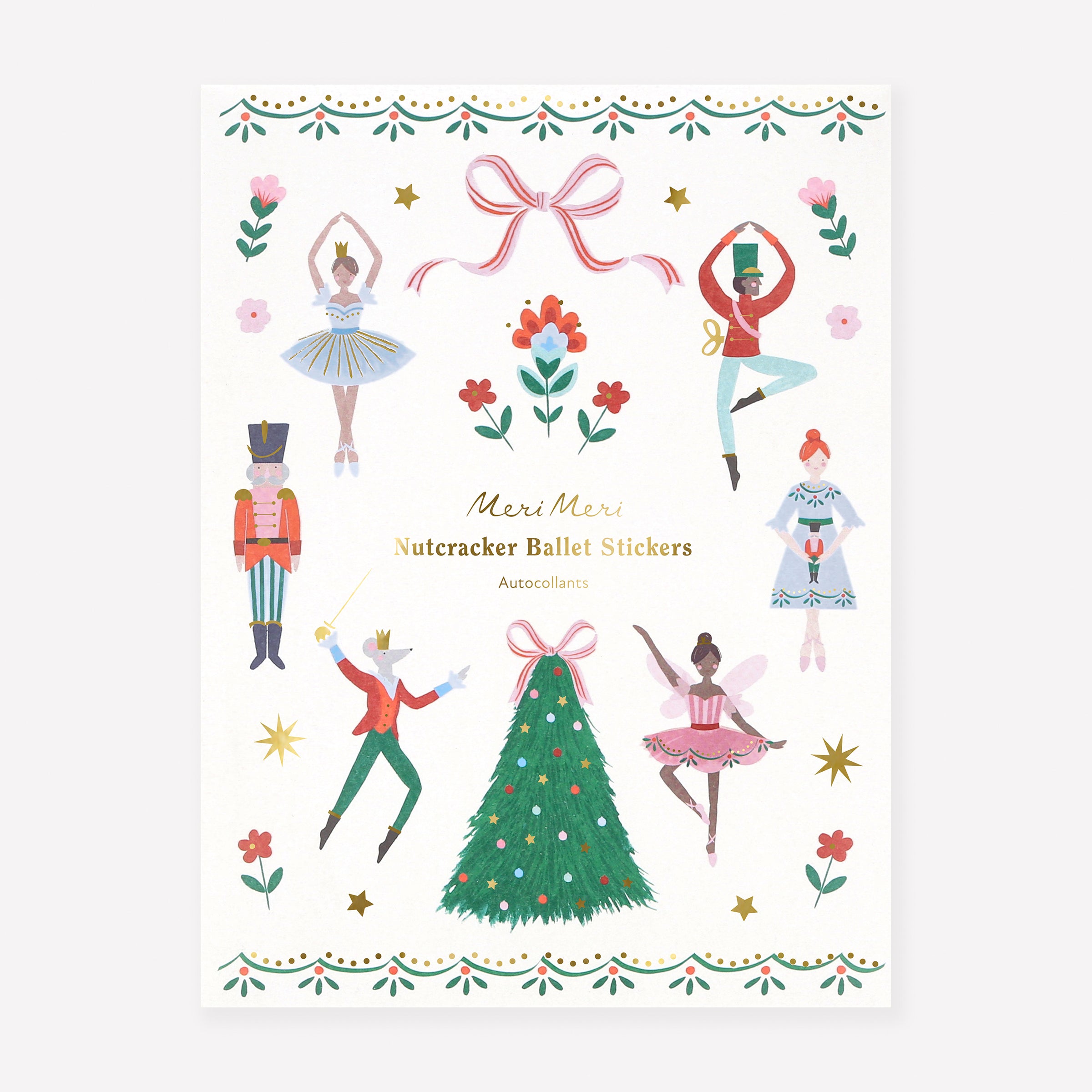 Nutcracker Ballet Christmas Stickers – Meri Meri