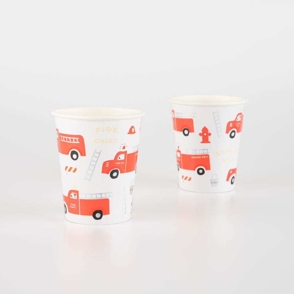 Firefighter Party Cups – Meri Meri