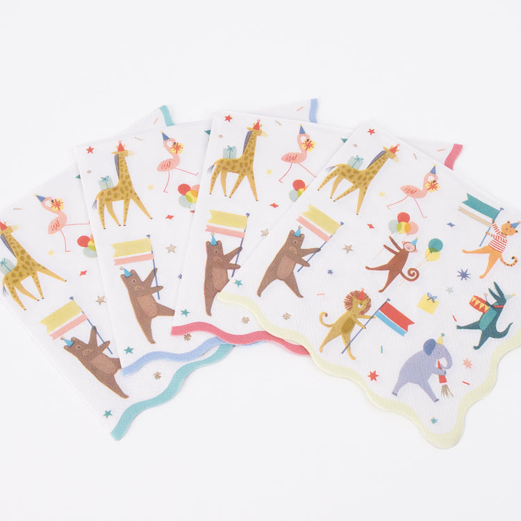 Animal Parade Napkins – Meri Meri