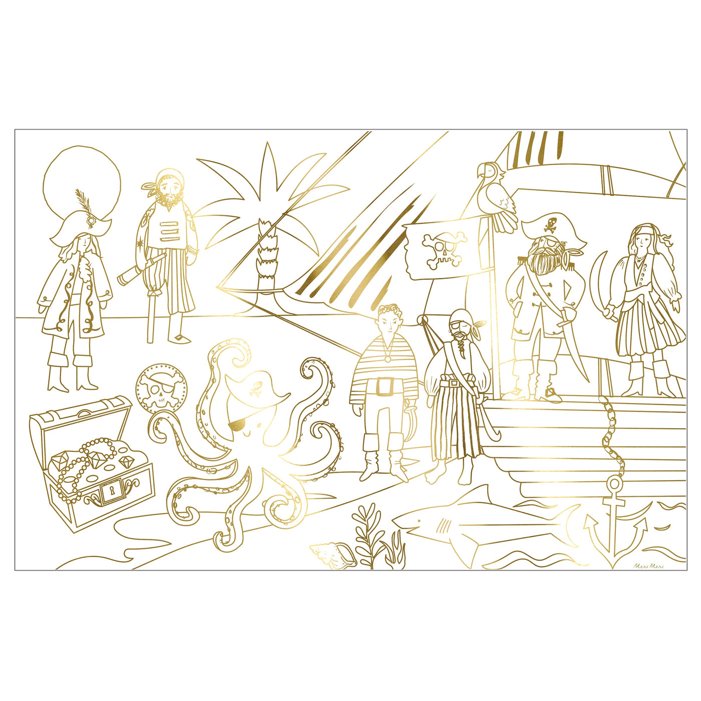 Pirate Coloring Posters – Meri Meri