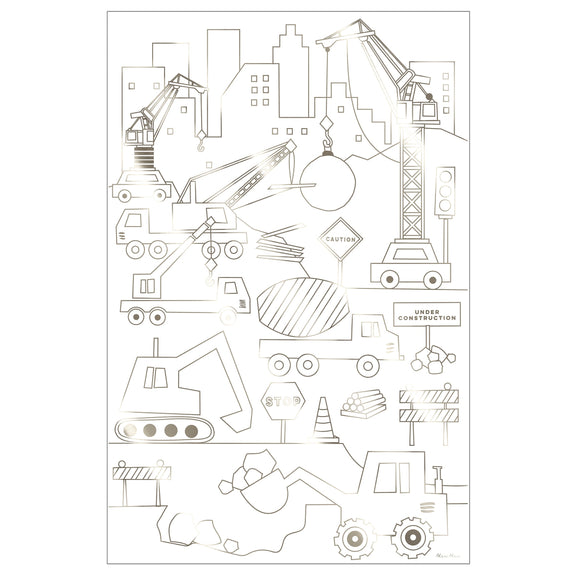 Construction Colouring Posters (x 2) – Meri Meri