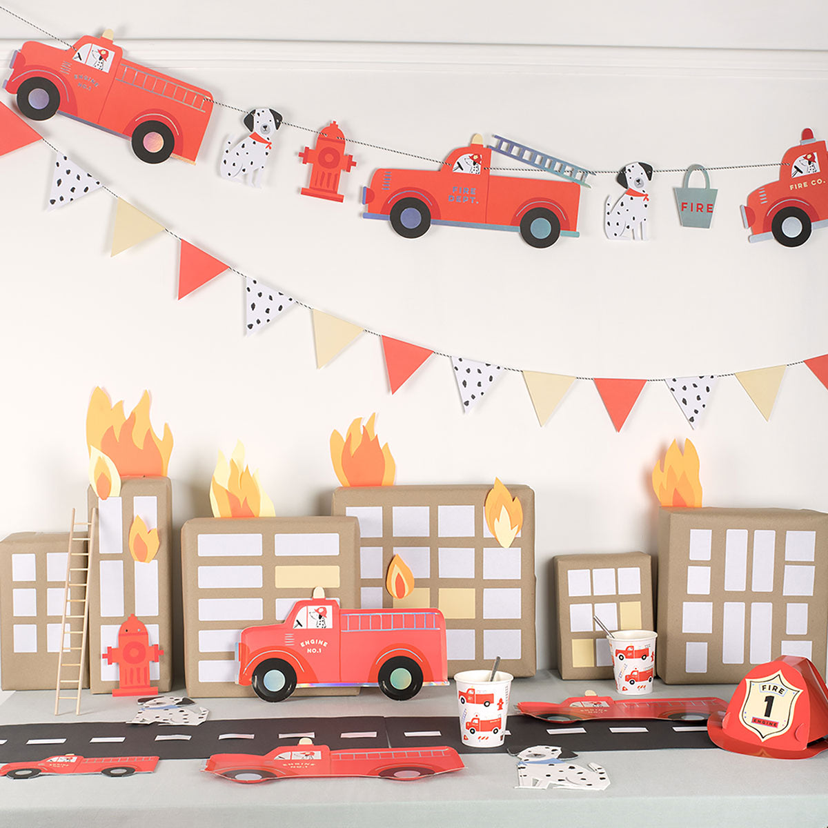 Firefighter Party Cups – Meri Meri