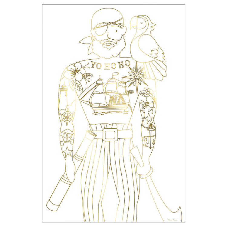 Pirate Colouring Posters (x 2) – Meri Meri