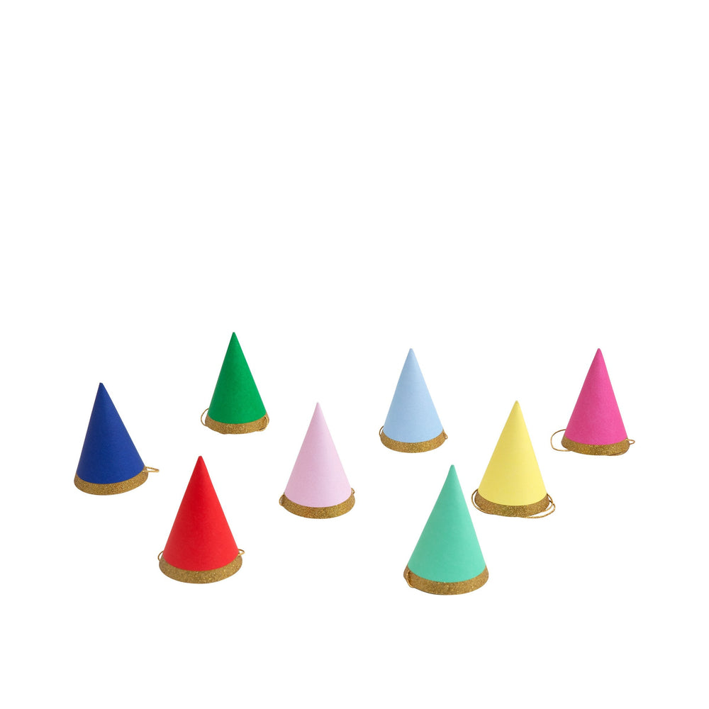 Multicolor Mini Party Hats (set of 8) – Meri Meri